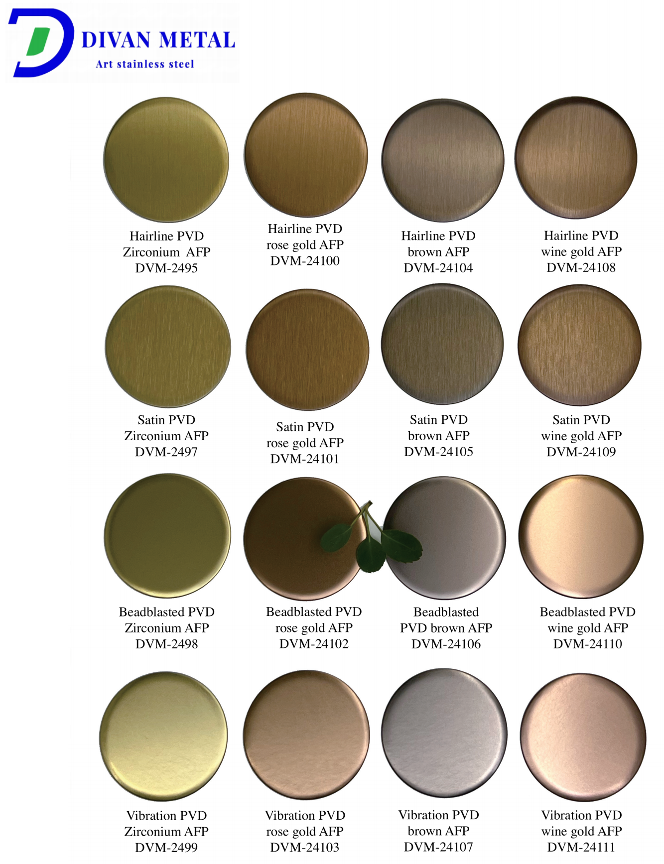 PVD coating stainless steel sheets - Divanmetal